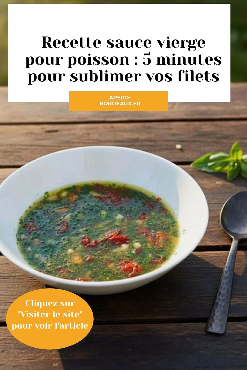 Sauce Vierge Cyril Lignac