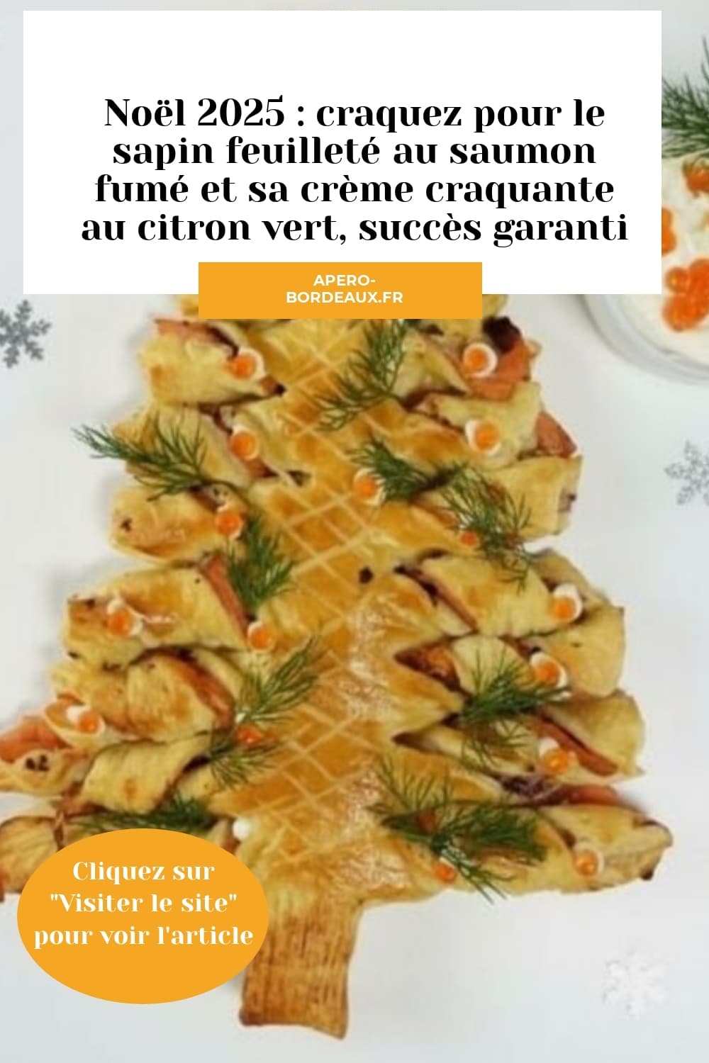 Noël 2025 : craquez pour le sapin feuilleté au saumon fumé et sa crème ...